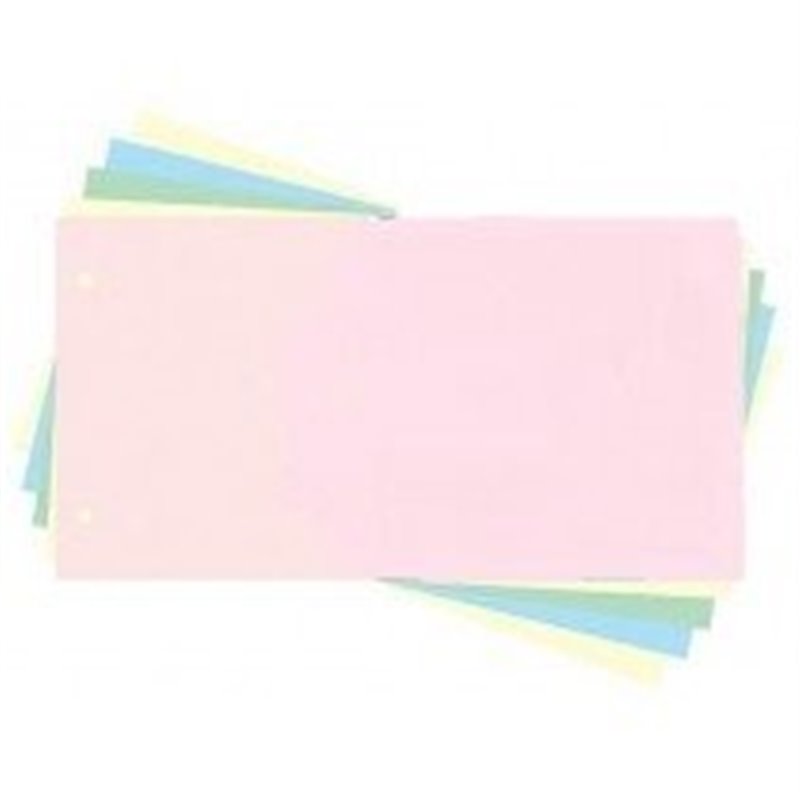 File Dividers - Assorted Pastel Colours - Pack of 100