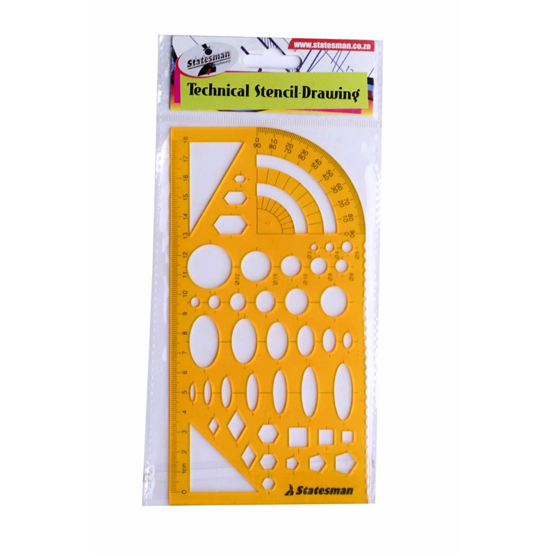 Statesman Technical Drawing Stencil