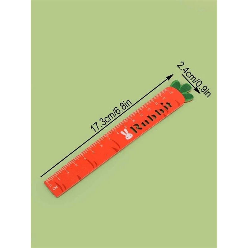 Easter Stationery - Carrot Wooden Ruler (15cm)
