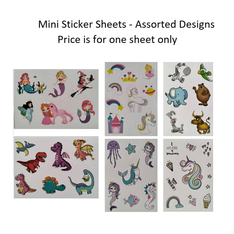 Party Pack Stickers (EACH, ASSORTED) Theme Mermaid
